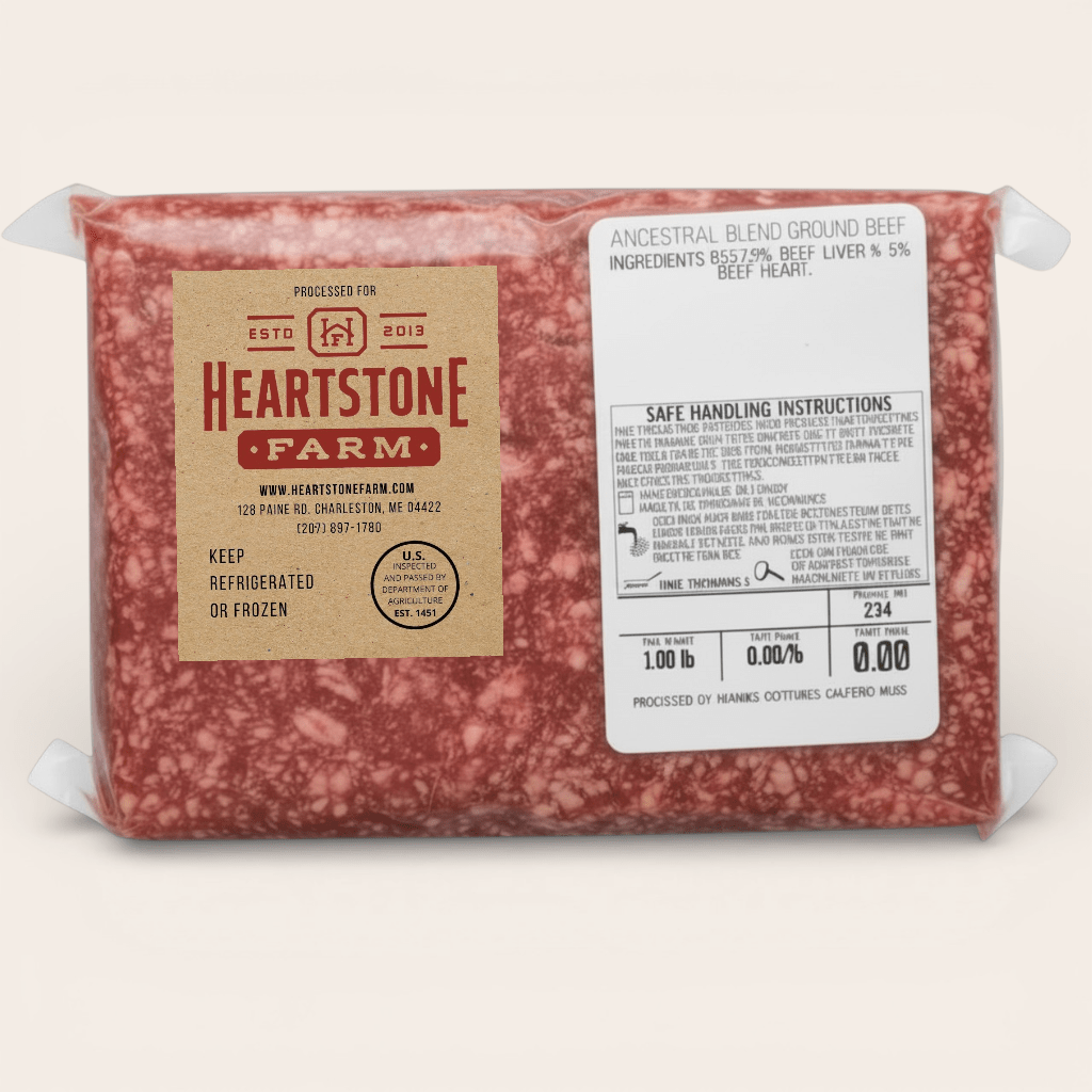 Ancestral Blend Ground Beef | Pasture-Raised Beef | Heartstone Farm